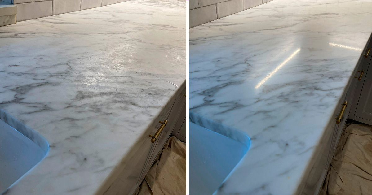 A Countertop in Westport CT Has a Restored Shine After Our Top-Notch ...